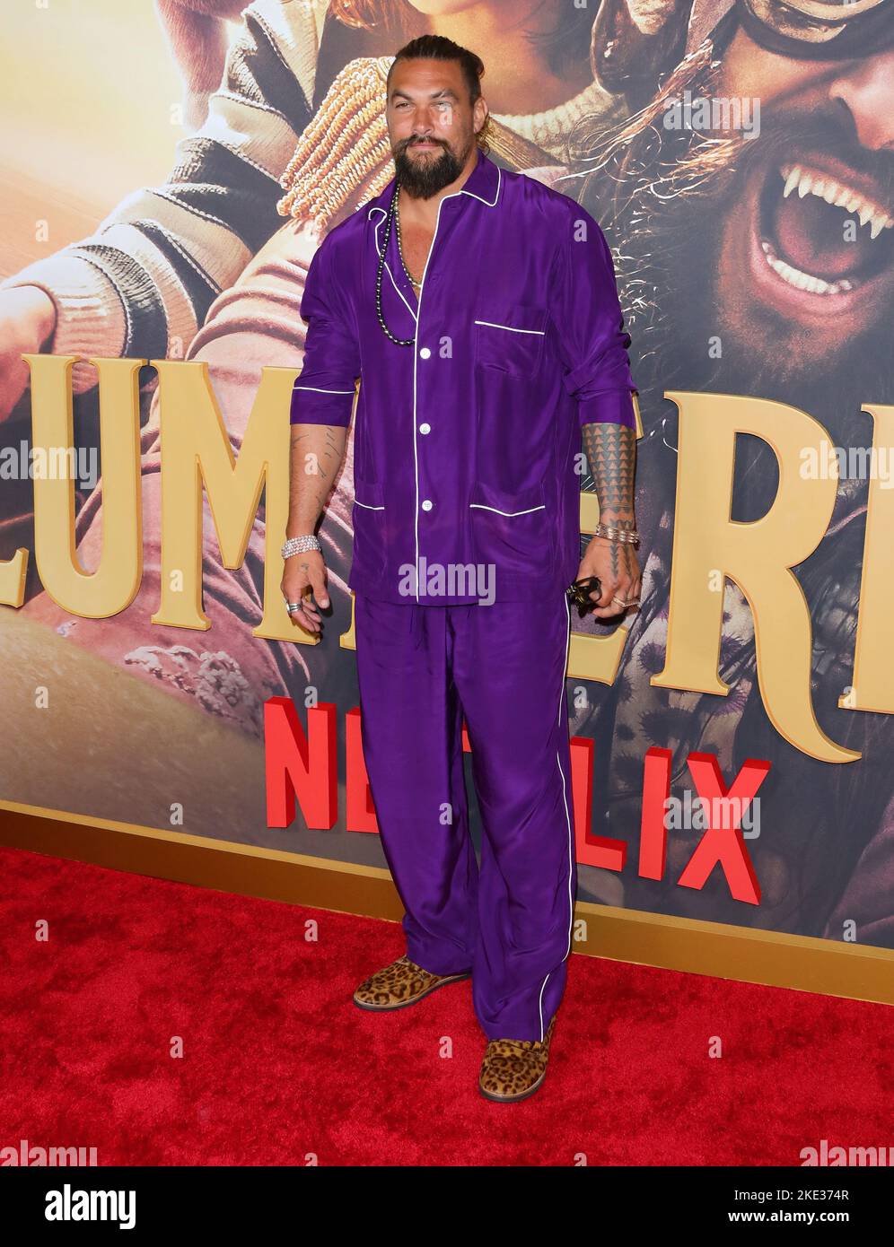 Jason Momoa arrives at The World Premiere of SLUMBERLAND held at ...