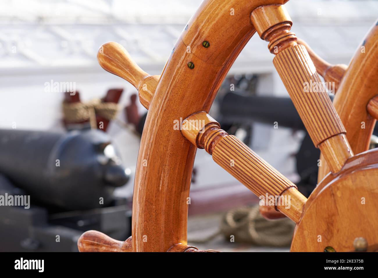 The Historical sailboat Fregatten Jylland - National treasure. Detail ...