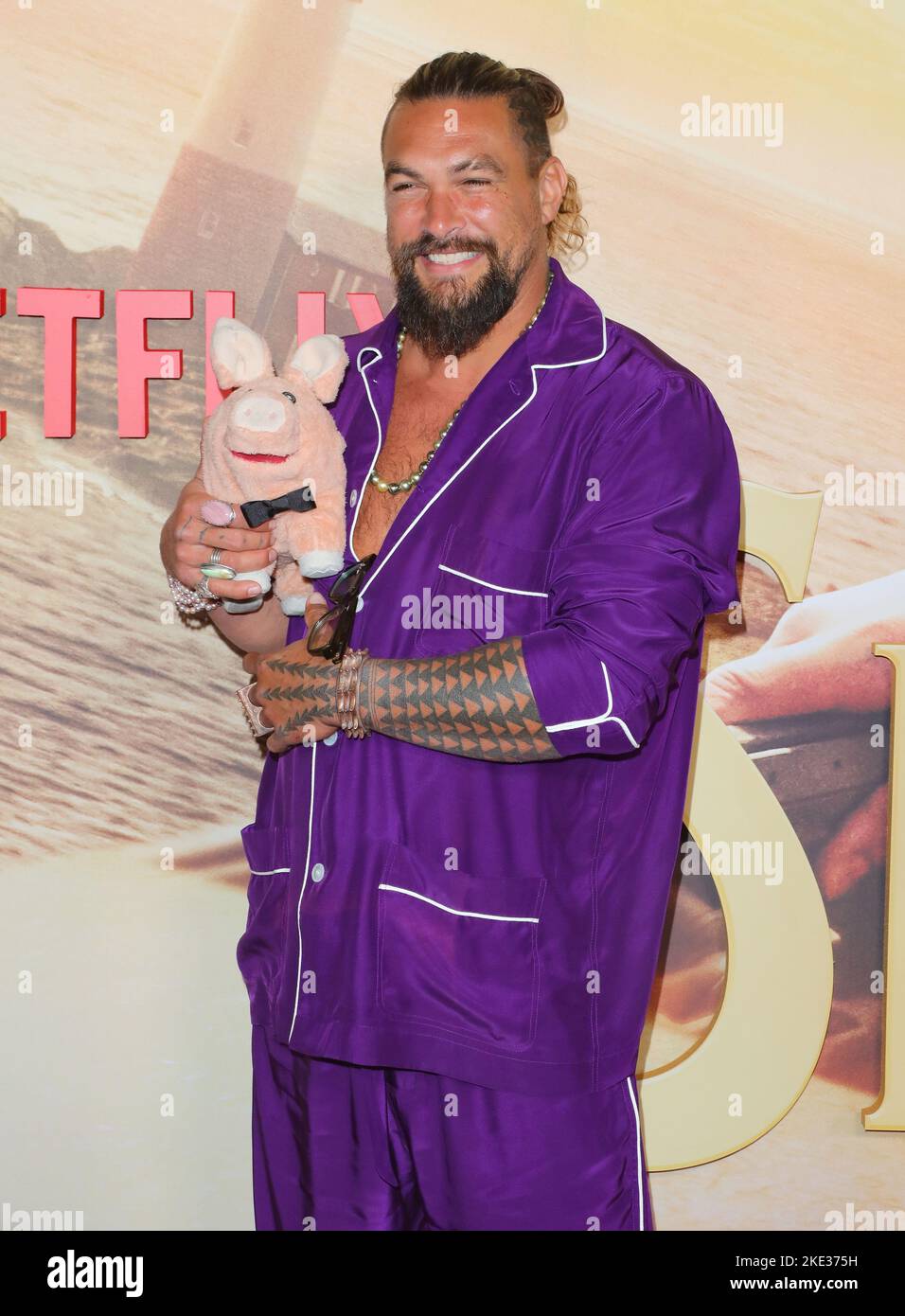 Jason Momoa arrives at The World Premiere of SLUMBERLAND held at ...