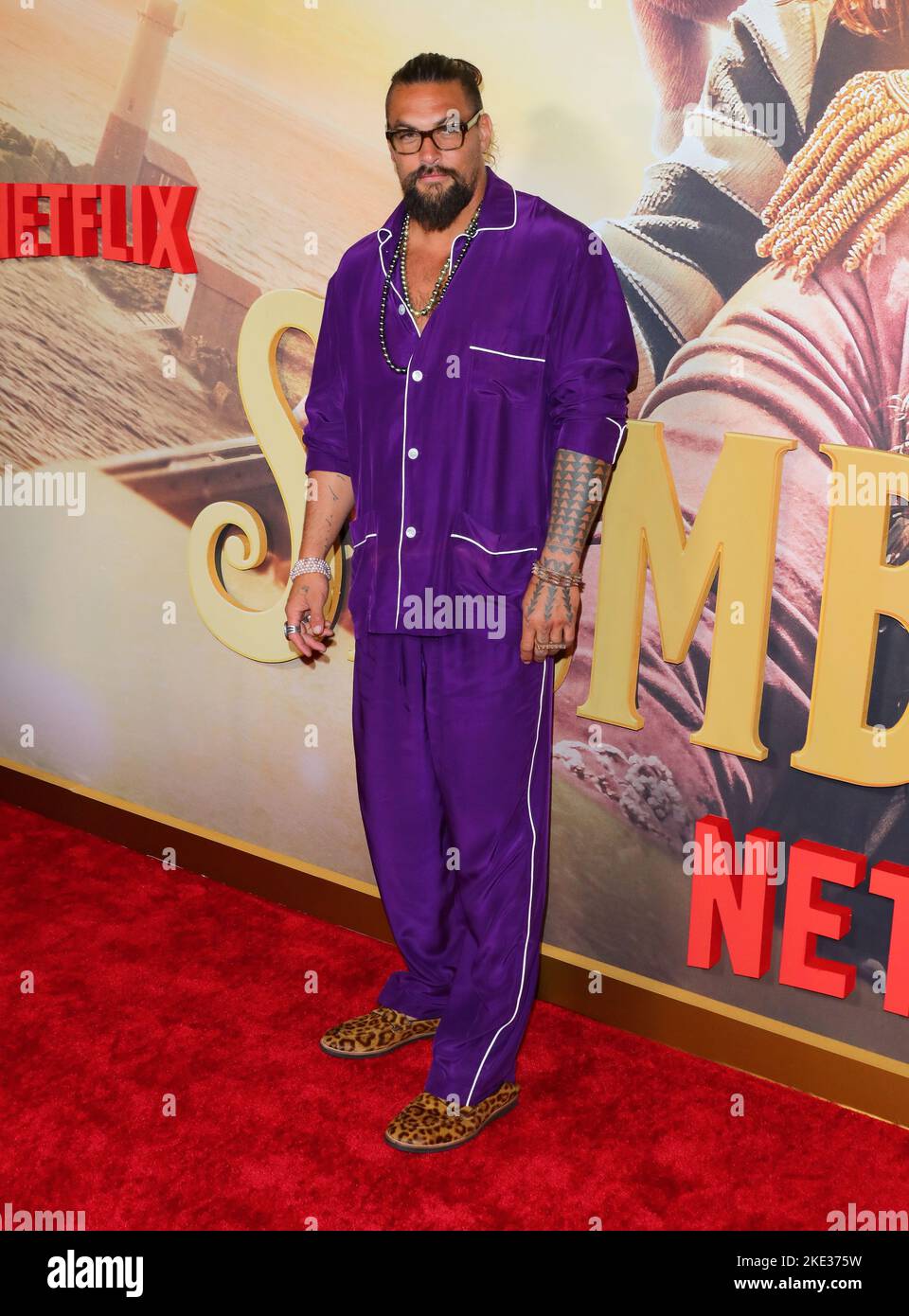 Jason Momoa arrives at The World Premiere of SLUMBERLAND held at ...