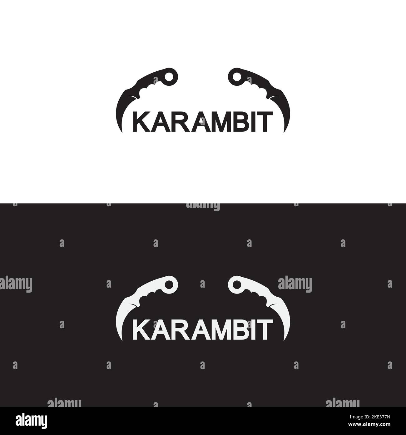 Karambit knife icon logo design vector template Stock Vector Image ...