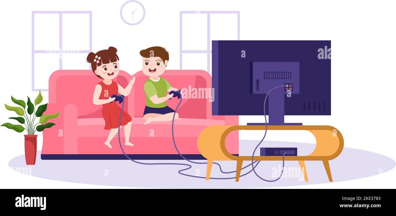 Kids fighting computer hi-res stock photography and images - Alamy