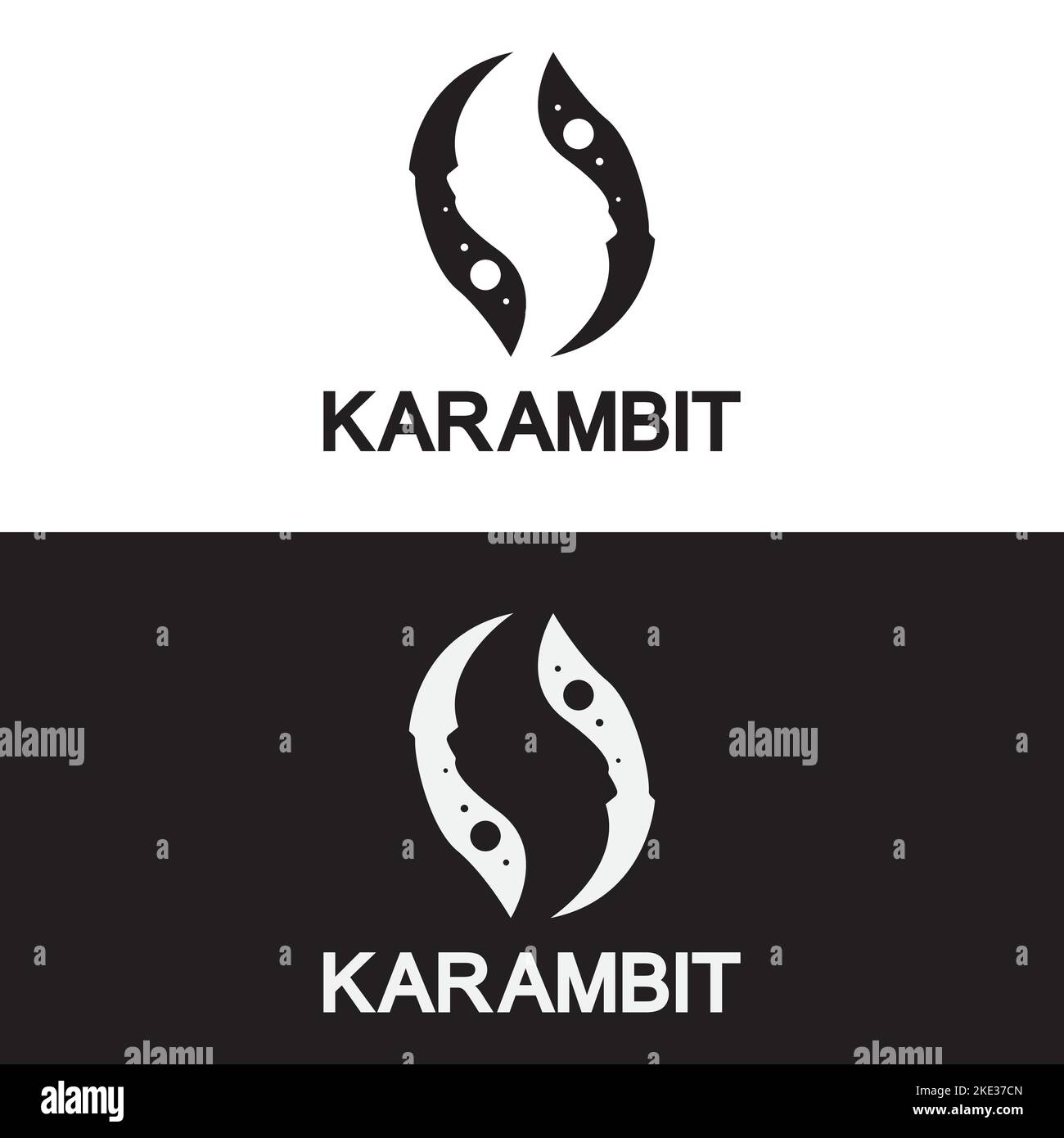 Karambit knife icon logo design vector template Stock Vector Image ...