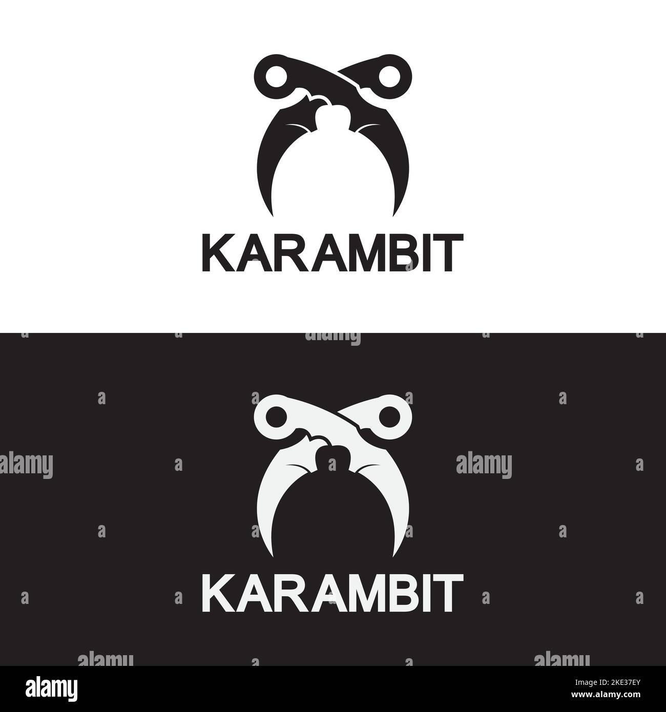 Karambit knife icon logo design vector template Stock Vector Image ...