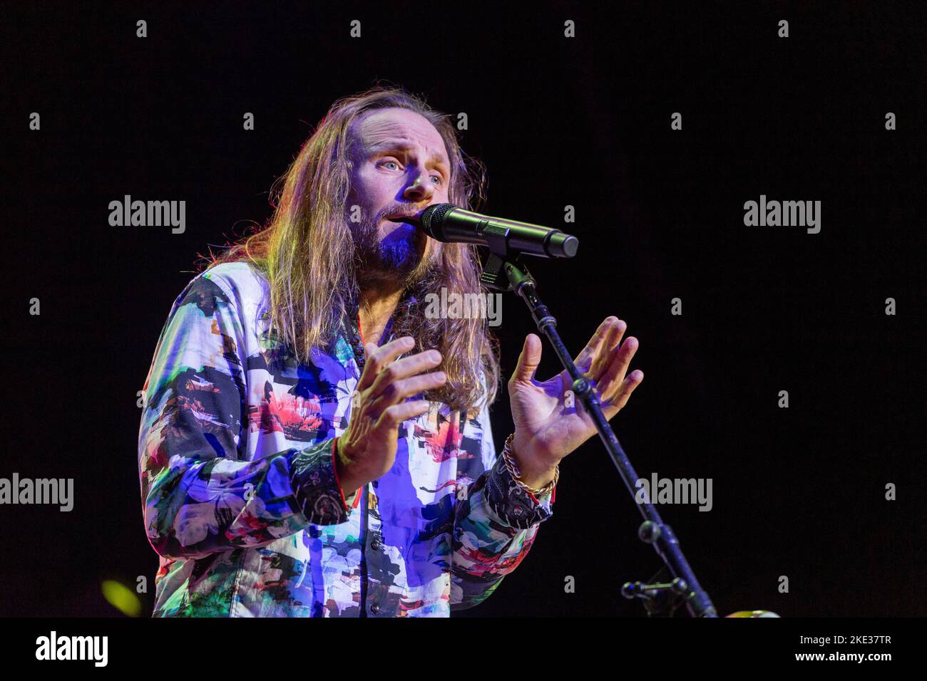 Jon Davison of Yes at the Orpheum Theater on November 9, 2022, in ...