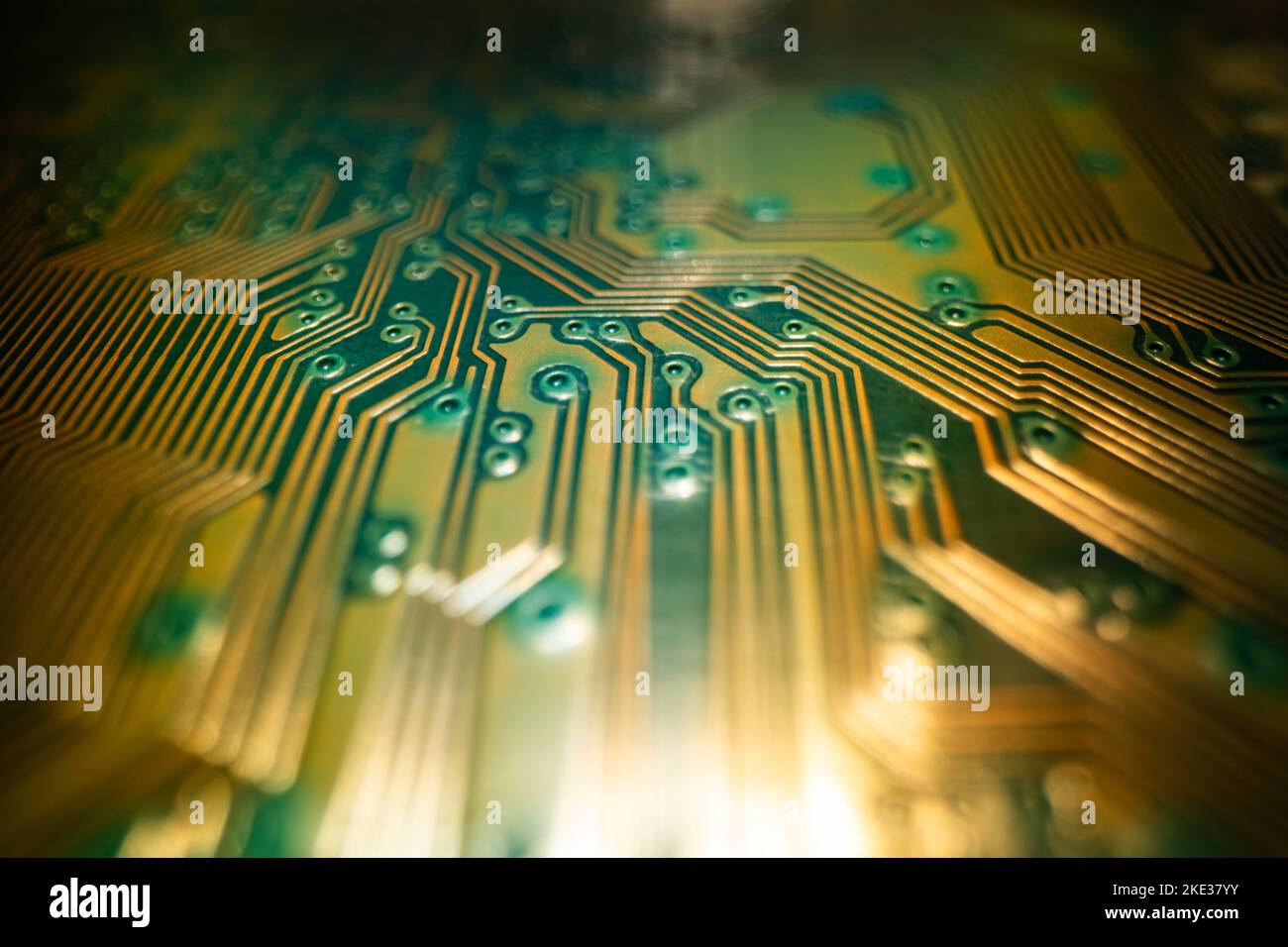 Electronic circuit board technology background. Electronic plate ...