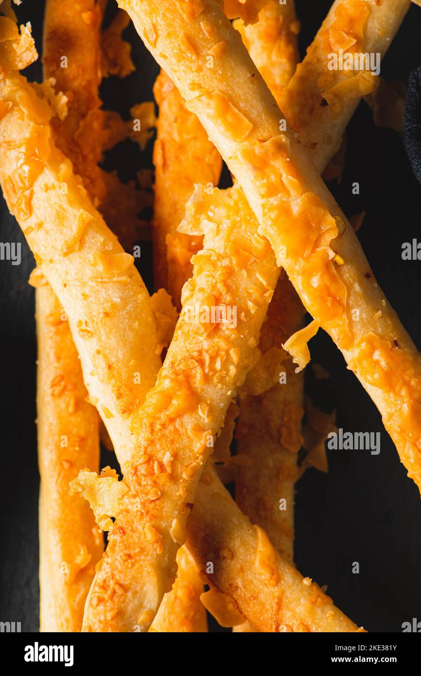 Grissini with Parmesan Cheese, also known as breadsticks, grissino, or ...