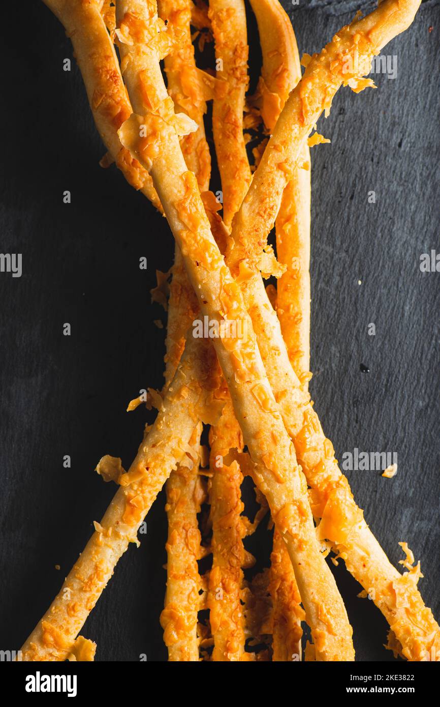 Grissini with Parmesan Cheese, also known as breadsticks, grissino, or ...
