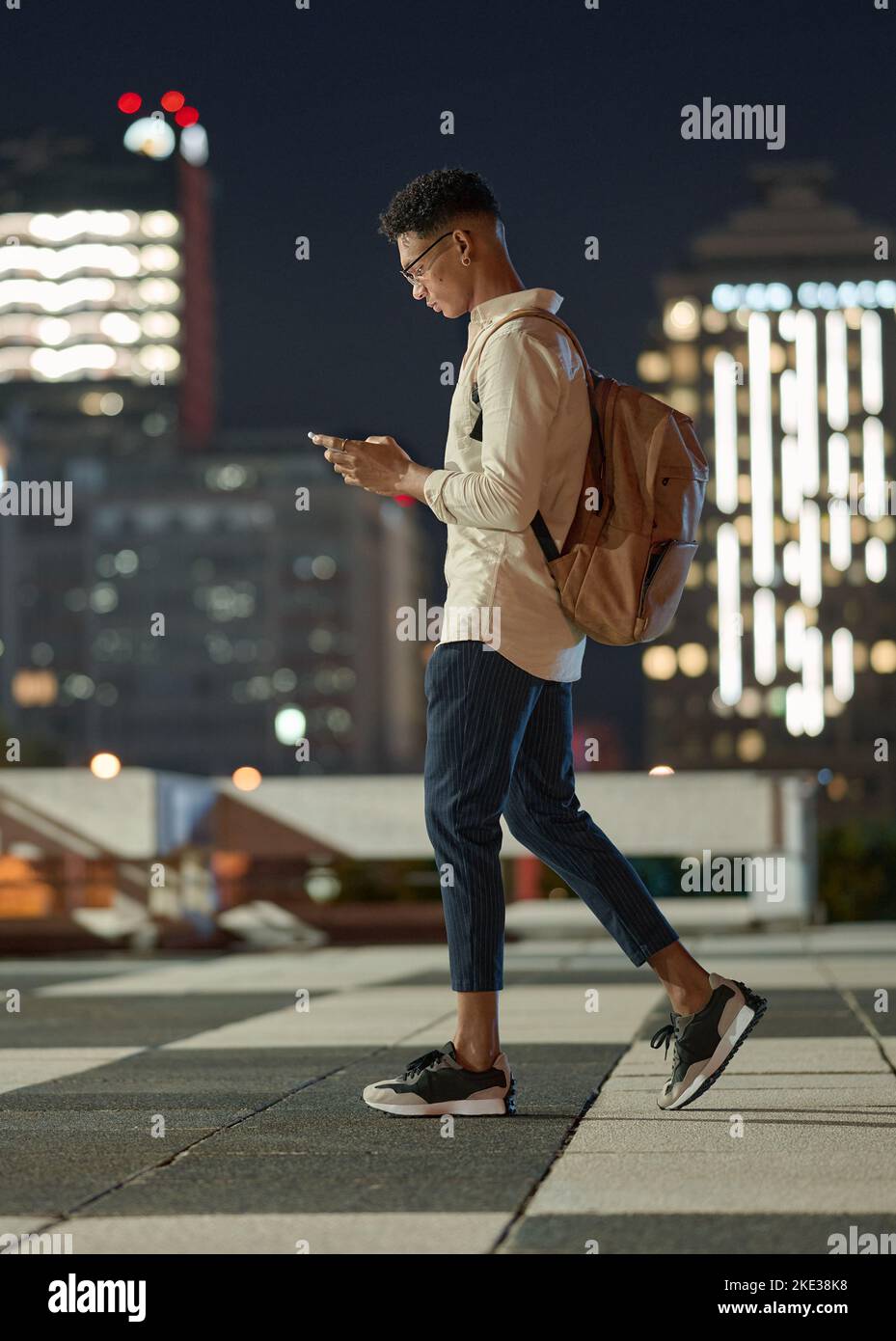 Man Walking At Night