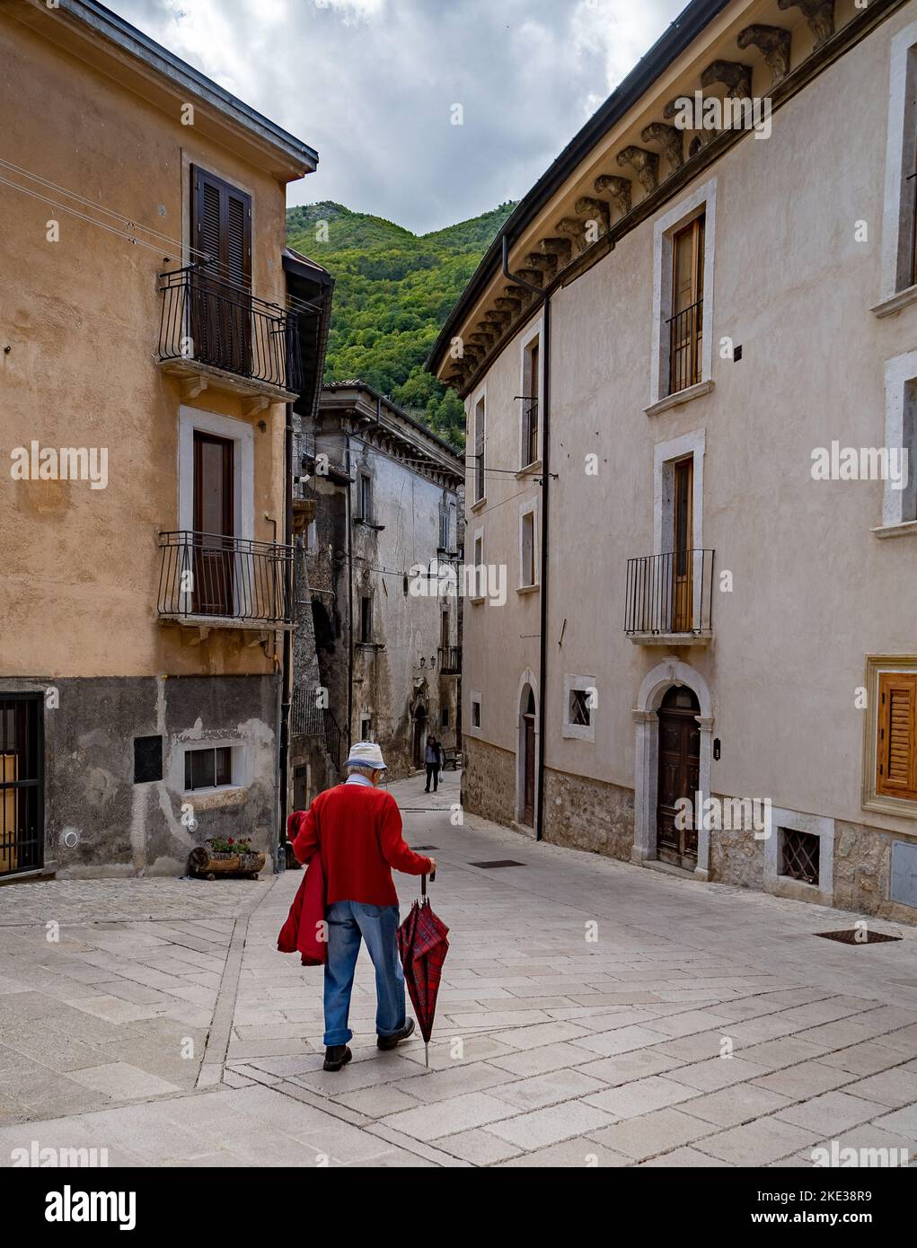 Italy heritage tourism in Abruzzo summer tour Stock Photo - Alamy