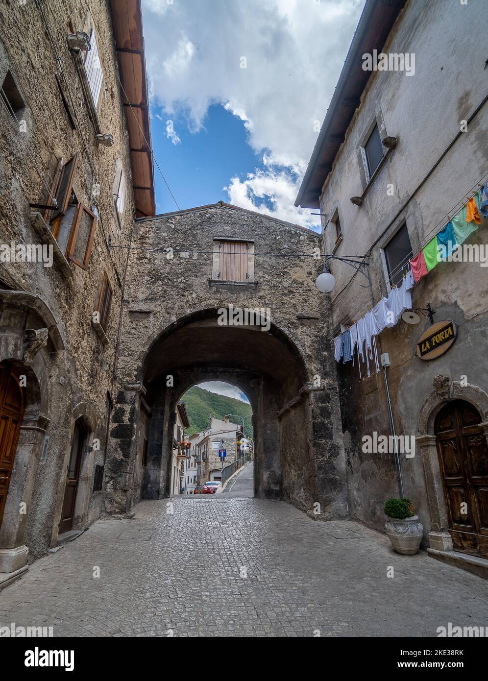 Italy heritage tourism in Abruzzo summer tour Stock Photo - Alamy