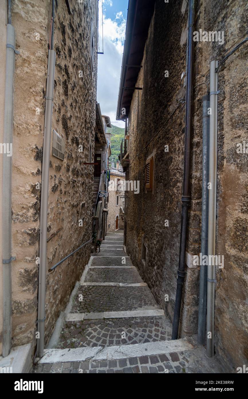 Italy heritage tourism in Abruzzo summer tour Stock Photo - Alamy
