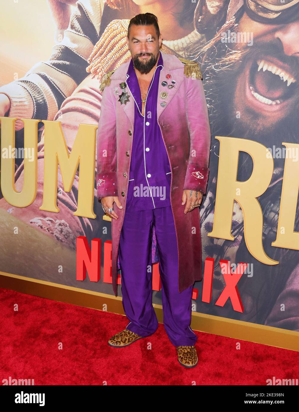 Jason Momoa arrives at The World Premiere of SLUMBERLAND held at ...