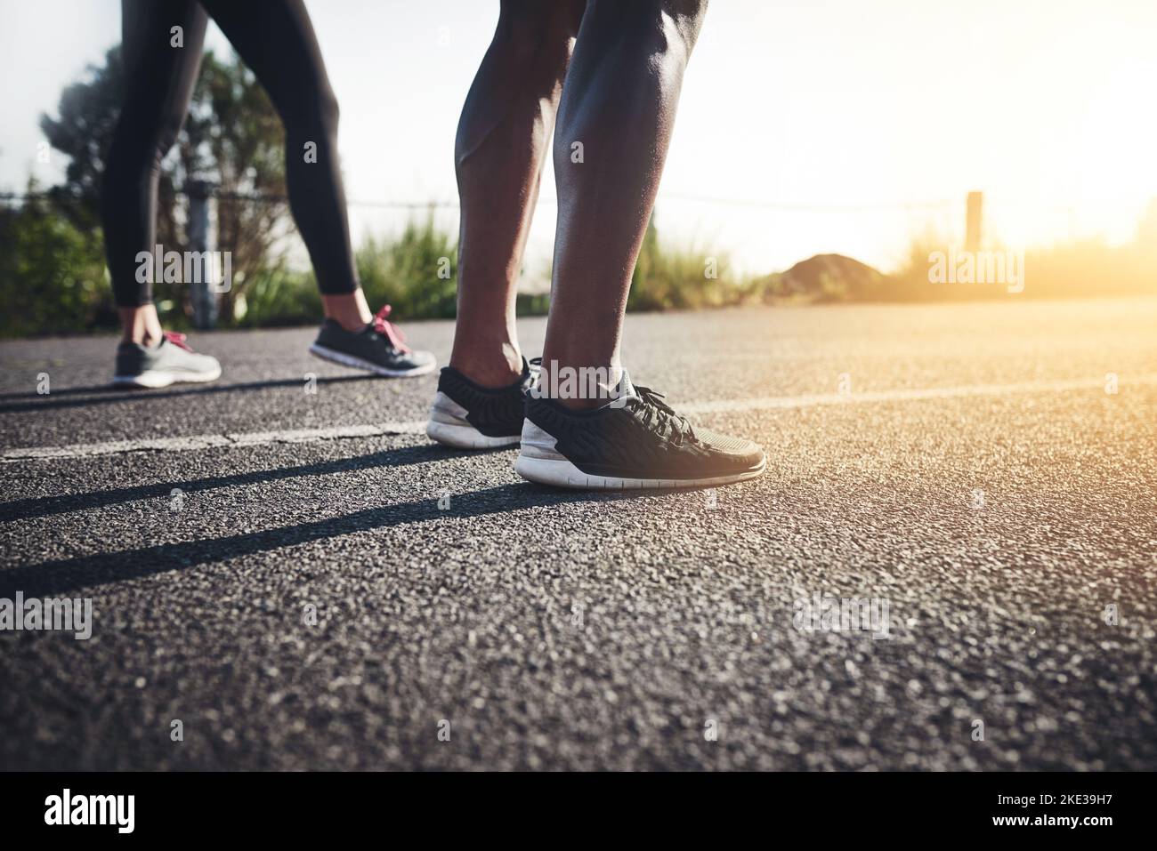 It takes more than fast legs to become a champion. two unrecognizable ...