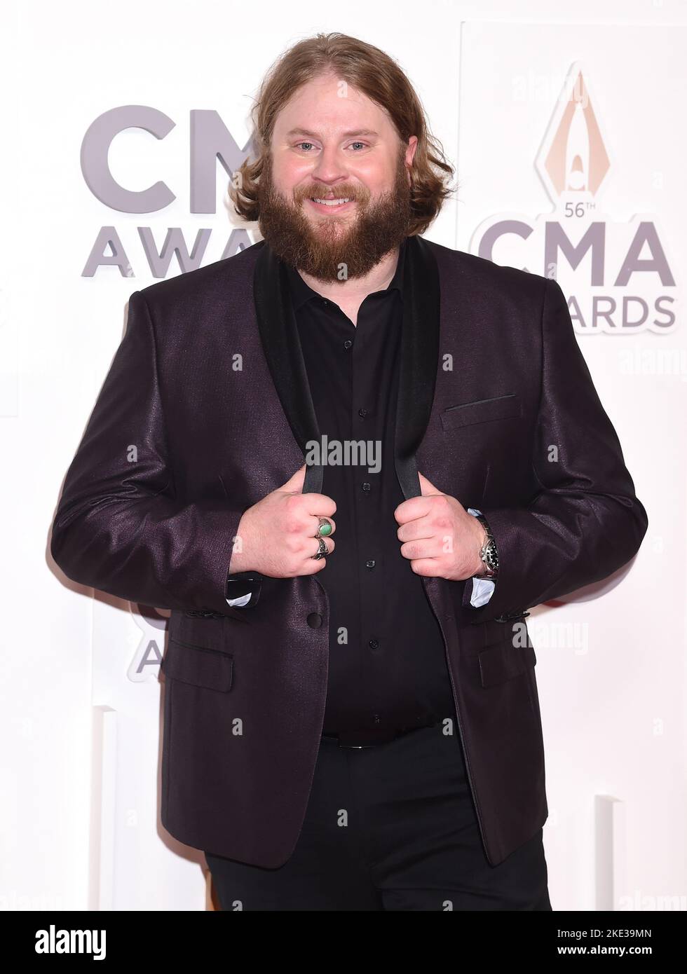 Nate Smith arriving at the 56th Annual Country Music Association Awards ...