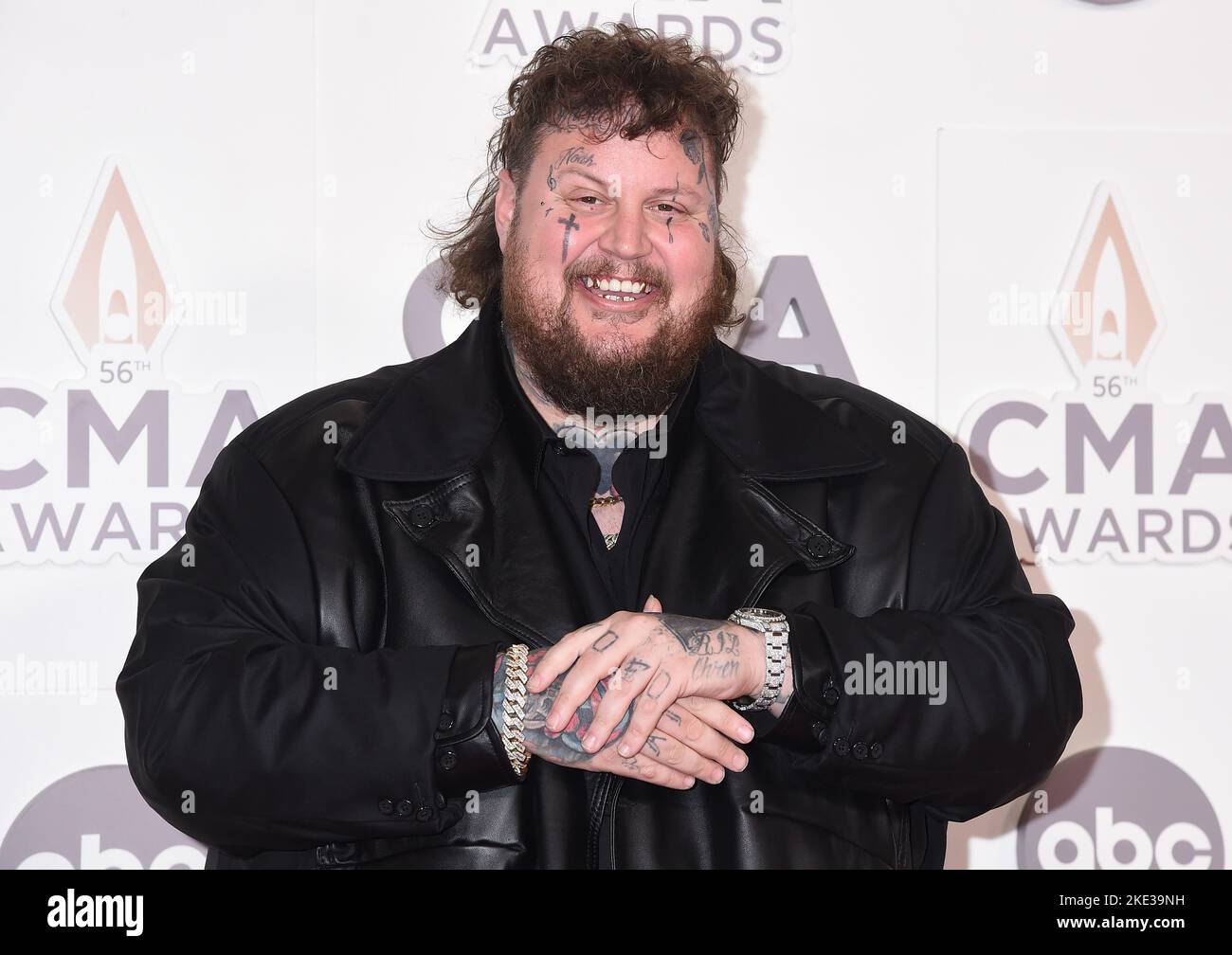 Jelly Roll arriving at the 56th Annual Country Music Association Awards ...