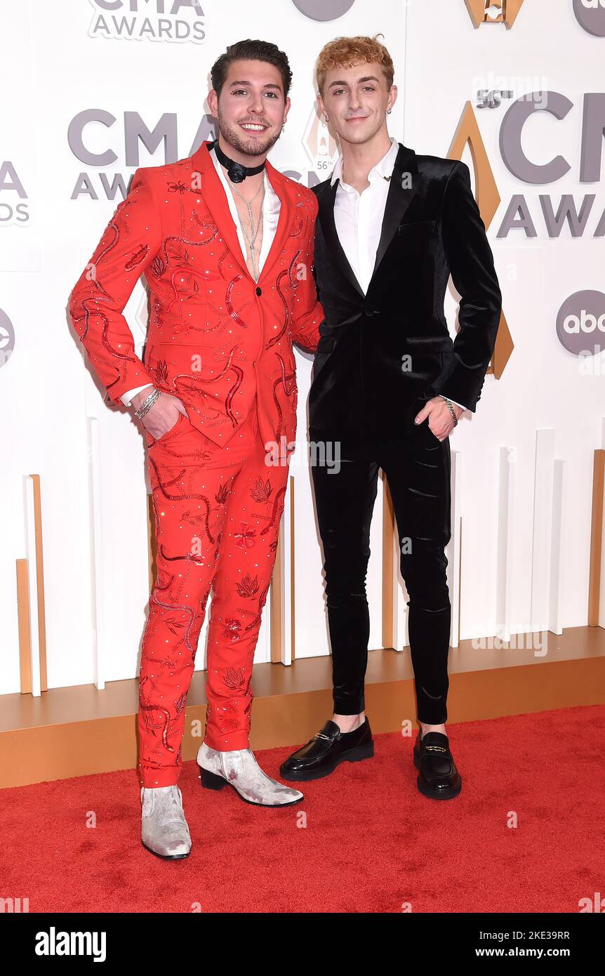 Sam Williams and boyfriend Beau arriving at the 56th Annual Country ...