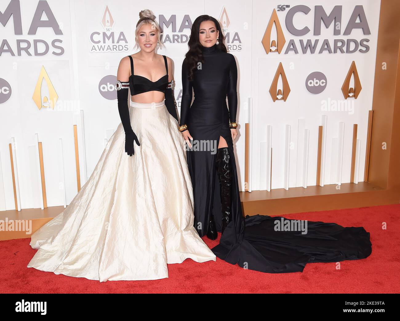 Maddie & Tae arriving at the 56th Annual Country Music Association ...
