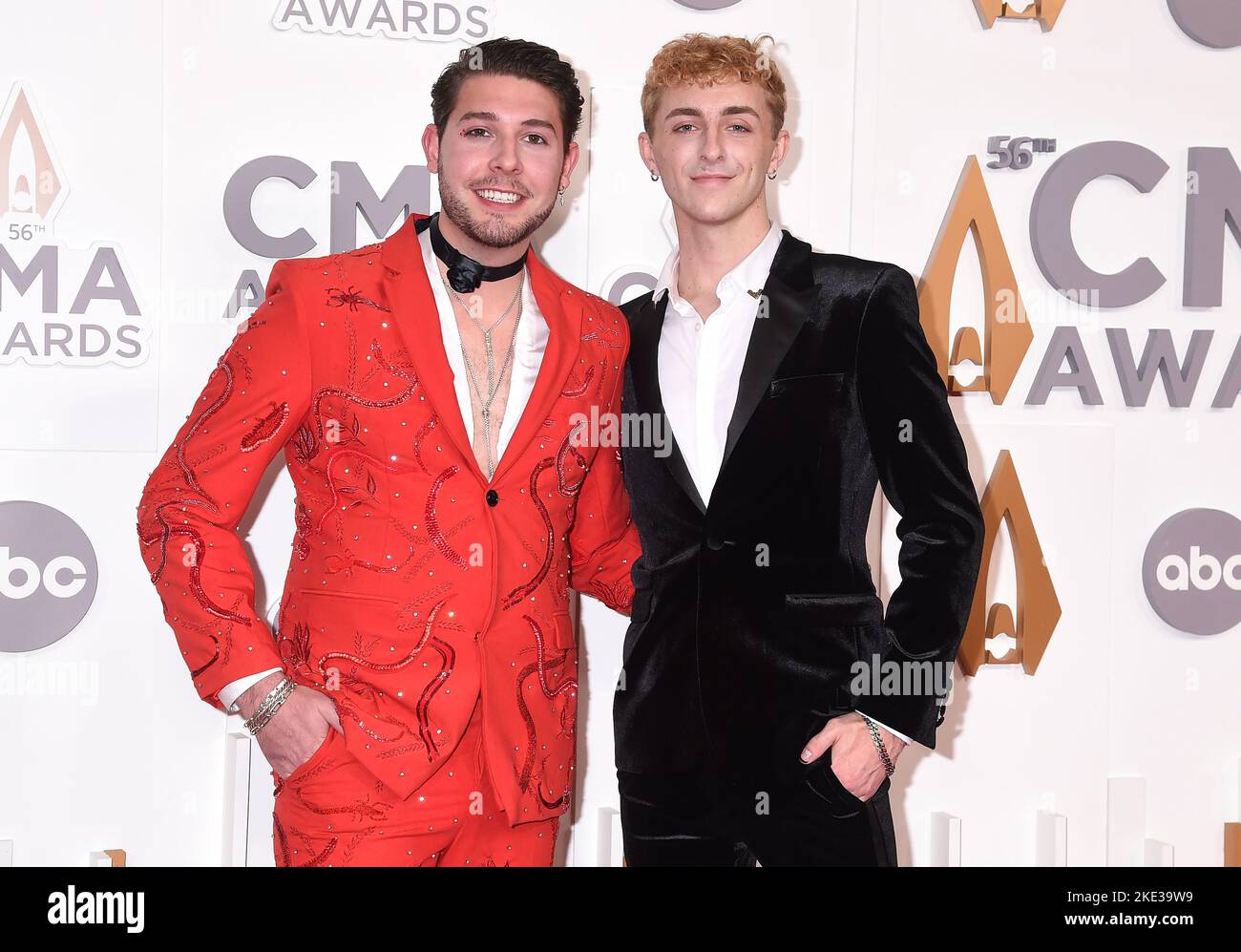 Sam Williams and boyfriend Beau arriving at the 56th Annual Country ...
