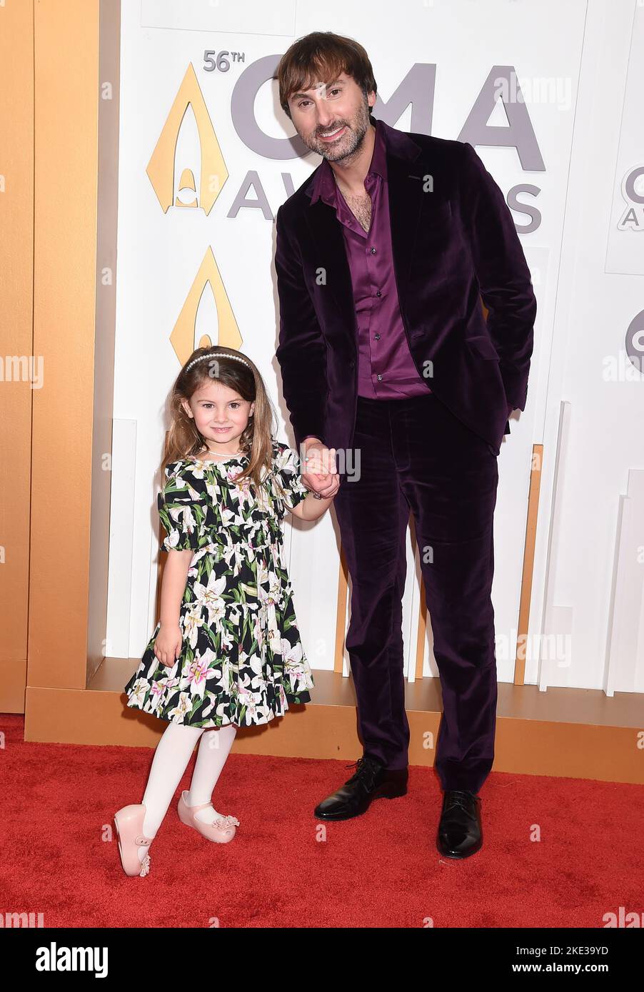 Dave Haywood and Lillie Renee arriving at the 56th Annual Country Music ...