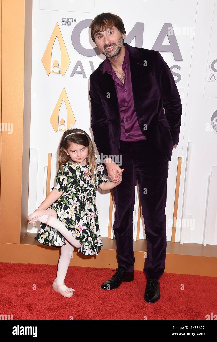Dave Haywood and Lillie Renee arriving at the 56th Annual Country Music ...