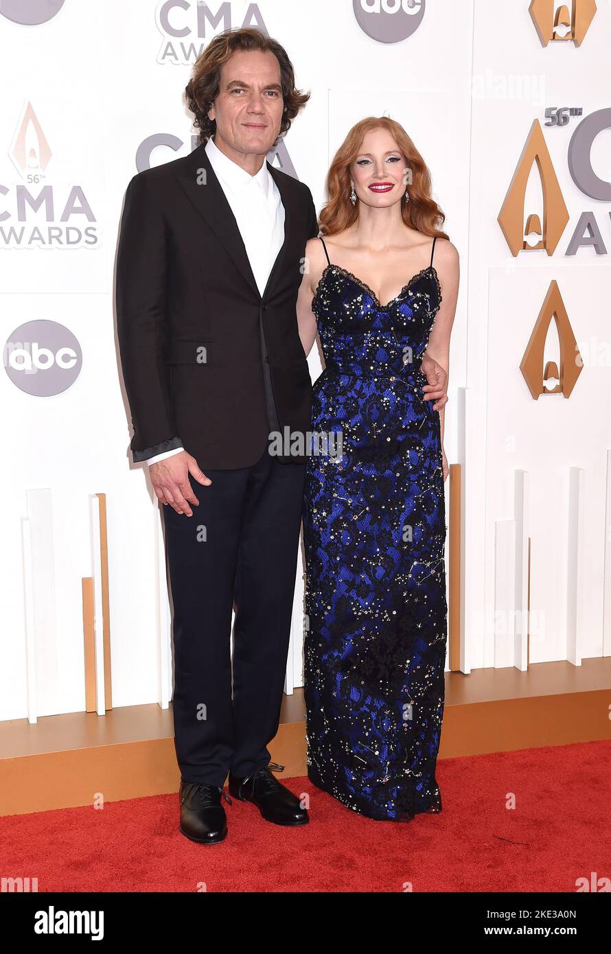 Michael Shannon and Jessica Chastain arriving at the 56th Annual ...