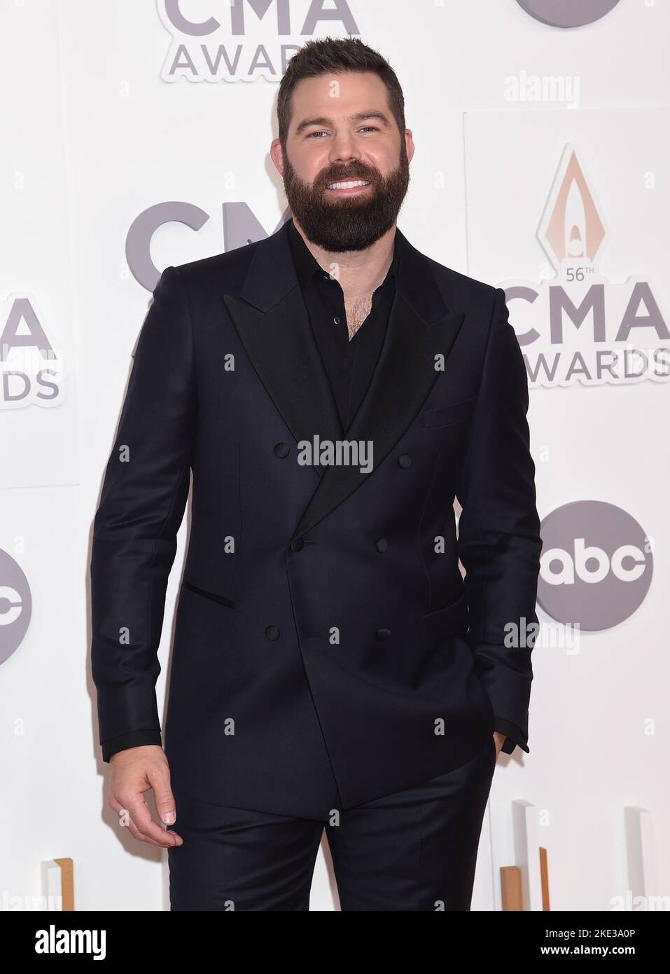 Jordan Davis arriving at the 56th Annual Country Music Association ...