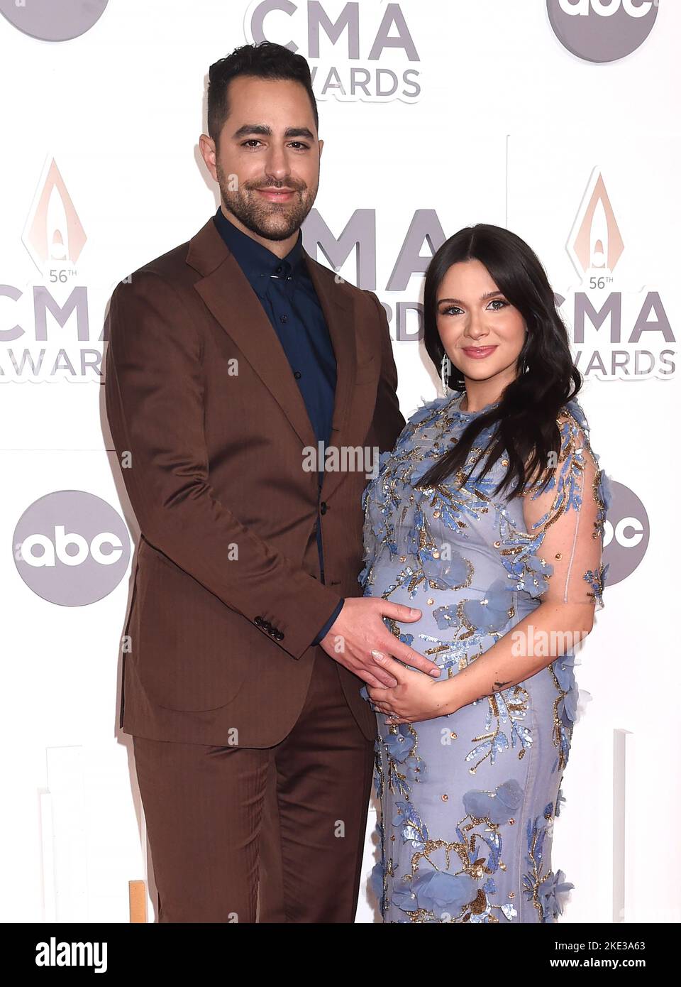 Paul Digiovanni and Katie Stevens arriving at the 56th Annual Country ...