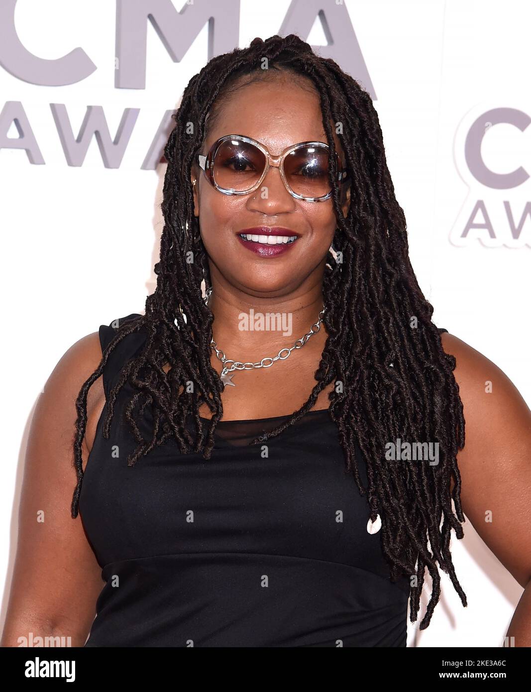 Miko Marks arriving at the 56th Annual Country Music Association Awards ...