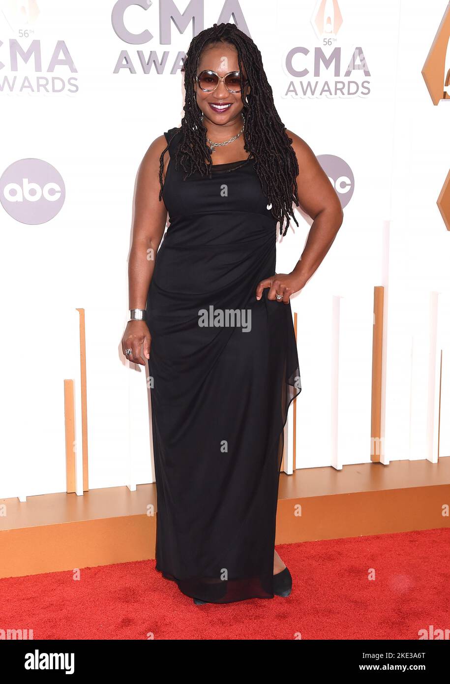 Miko Marks arriving at the 56th Annual Country Music Association Awards ...