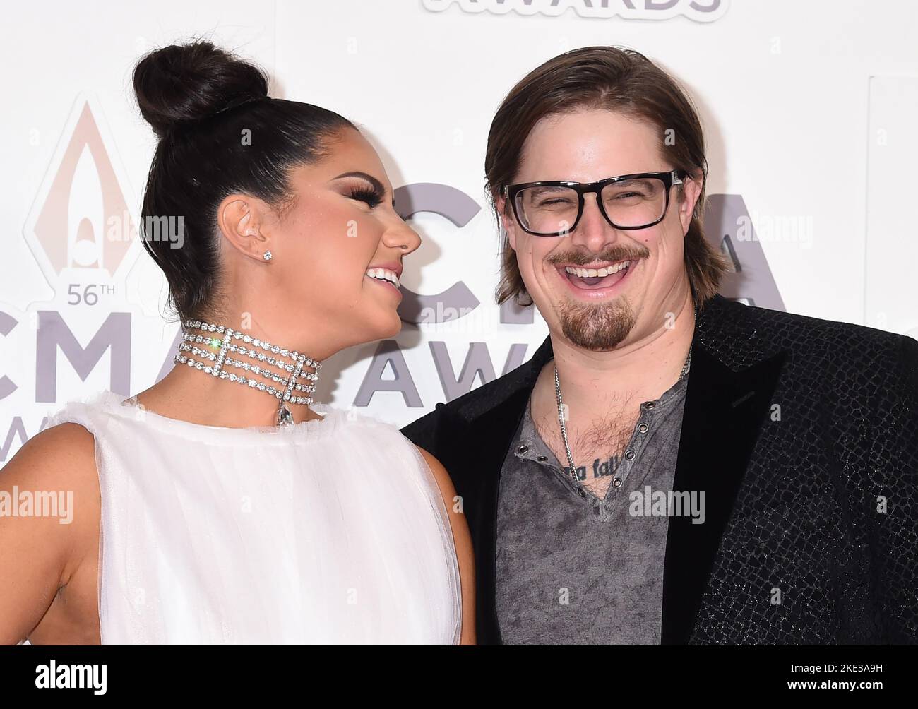 Hardy and Caleigh Ryan arriving at the 56th Annual Country Music ...