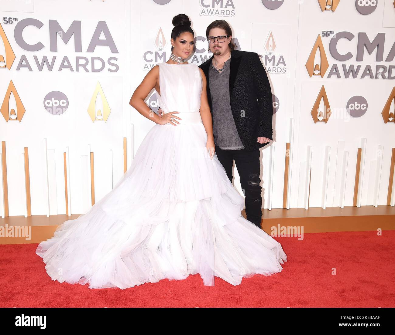 Hardy and Caleigh Ryan arriving at the 56th Annual Country Music ...
