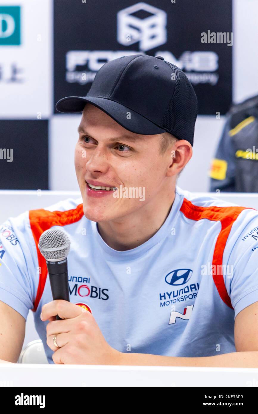 TANAK Ott (est), Hyundai Shell Mobis World Rally Team, Hyundai i20 N ...