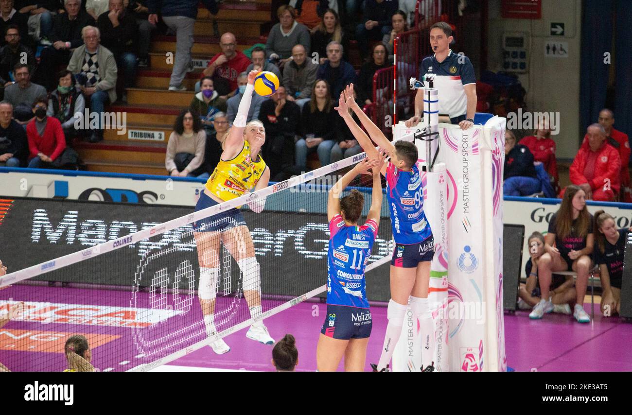 Pala Igor Gorgonzola, Novara, Italy, November 09, 2022, Spike of ...