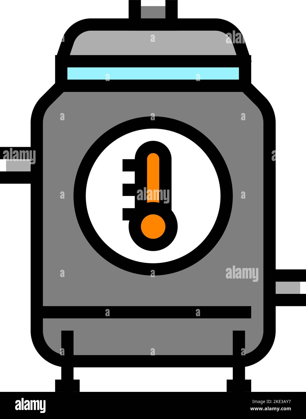 heating beer production color icon vector illustration Stock Vector ...