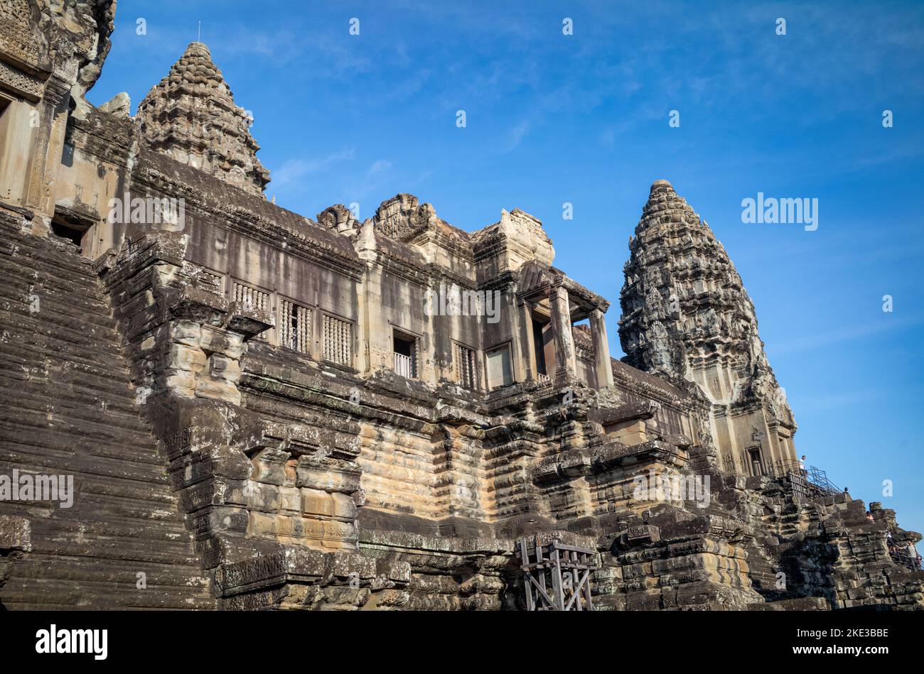 Looking up at the giant inner structures within the heart of the ...