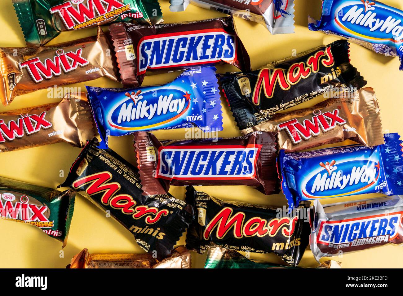 Mars produced chocolate bars hi-res stock photography and images - Alamy