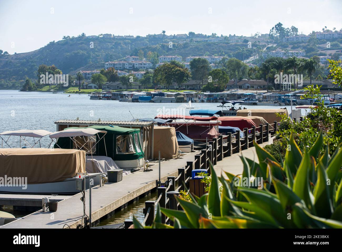 Afternoon view of Lake San Marcos in San Marcos, California, USA Stock ...