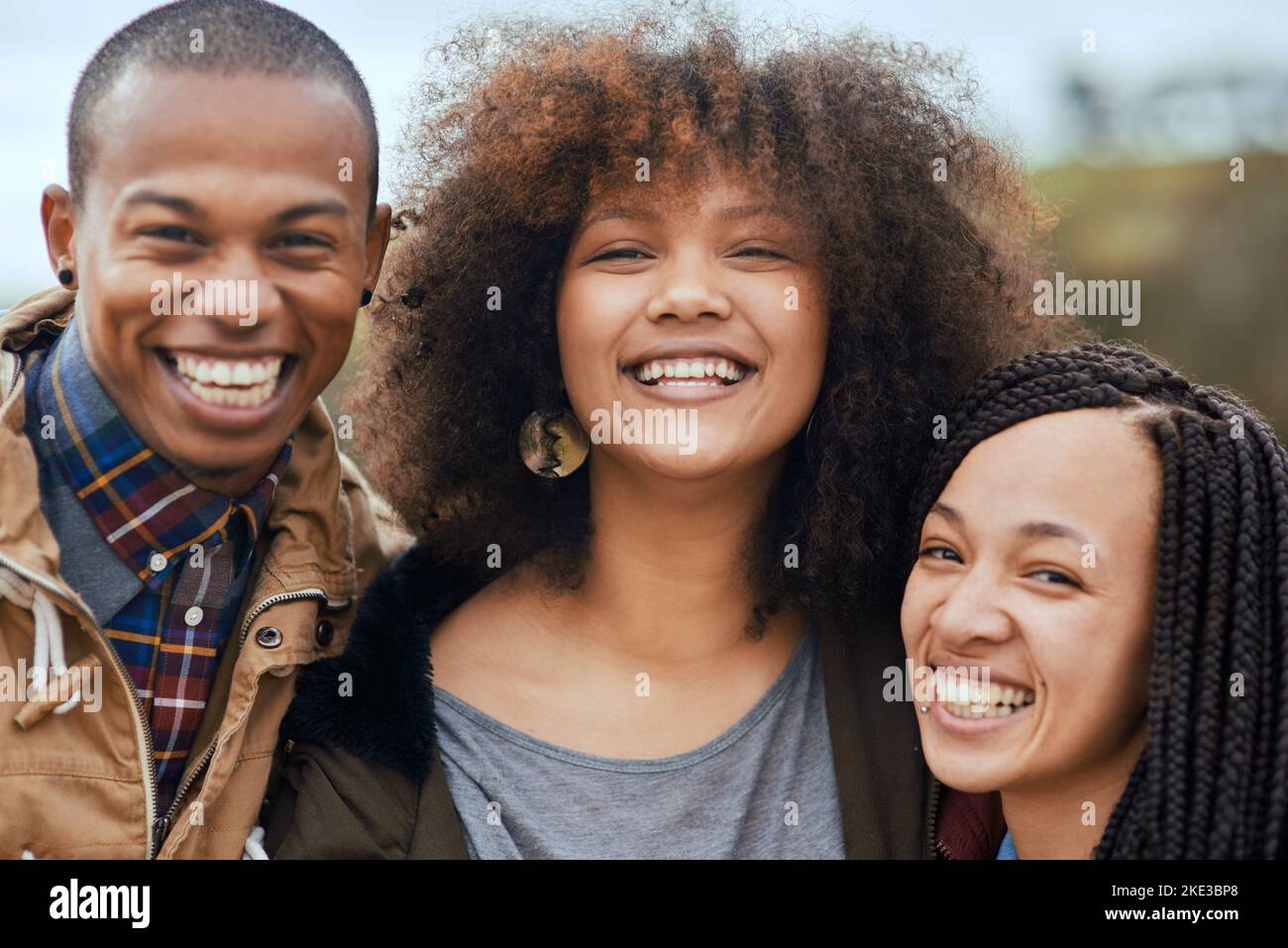 We always have fun when were together. Portrait of a group of happy ...