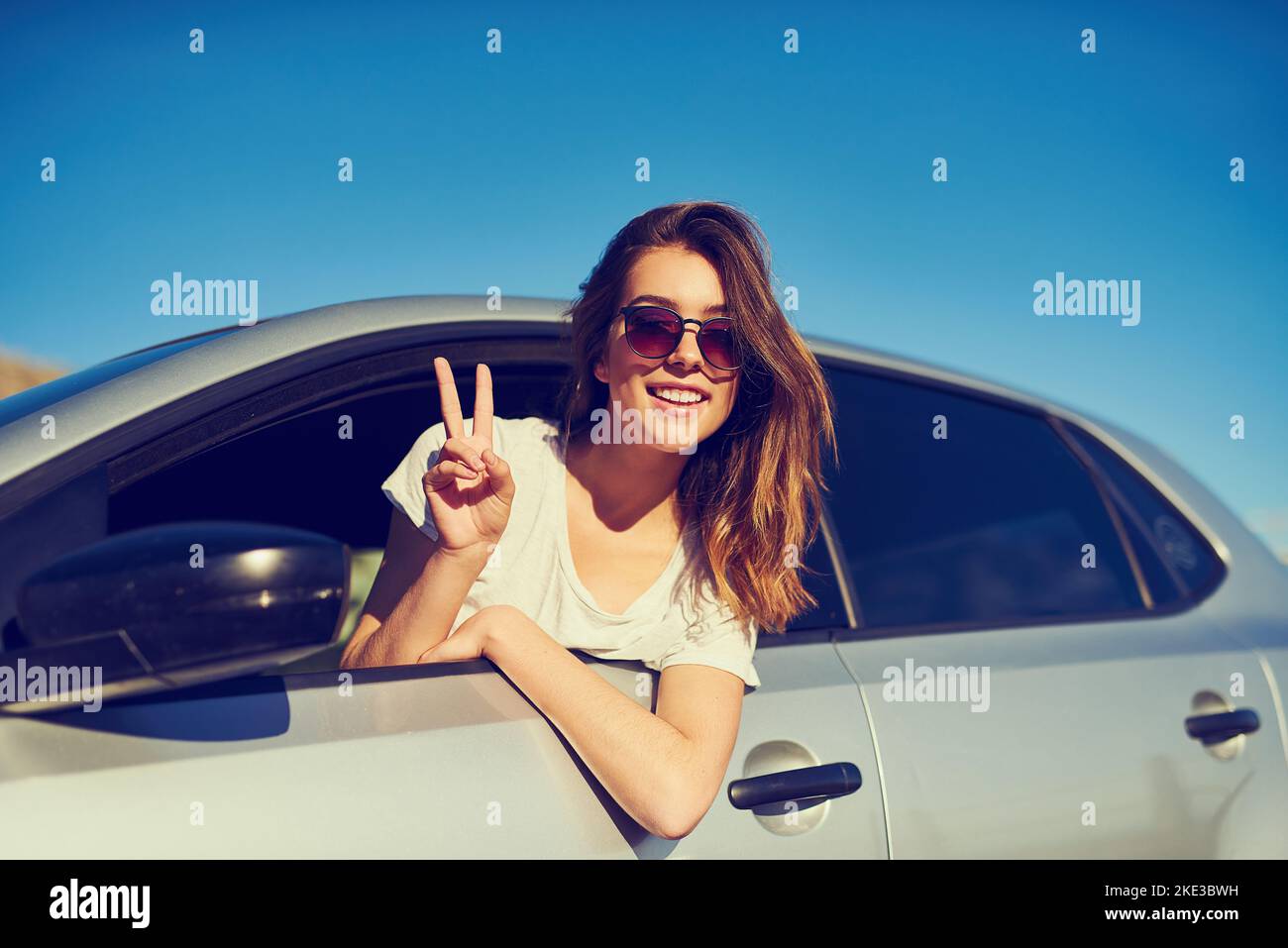 Peace and quiet is what Im after. Portrait of a young woman giving you ...