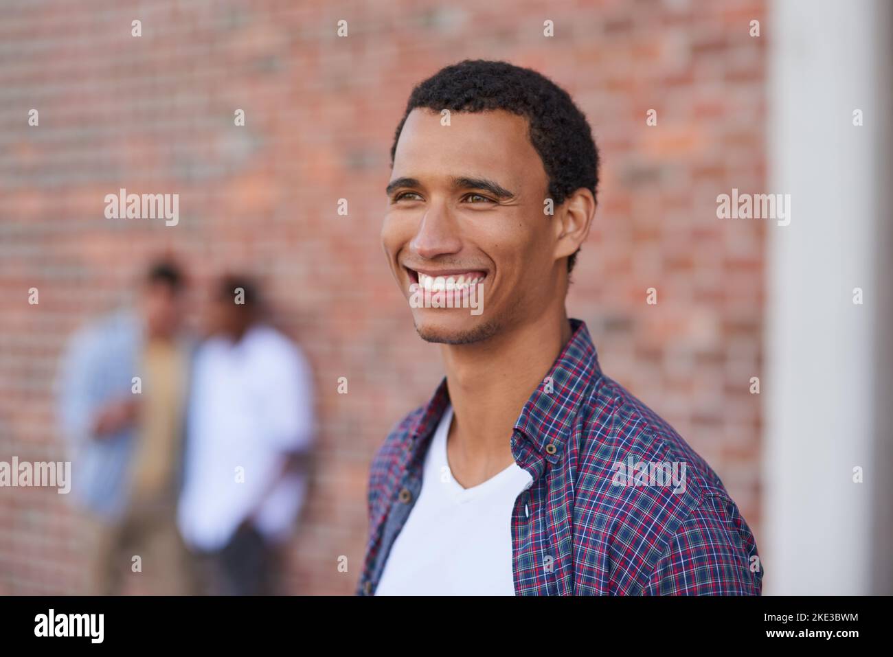 Looking ahead to a bright future. Portrait of a university student on ...