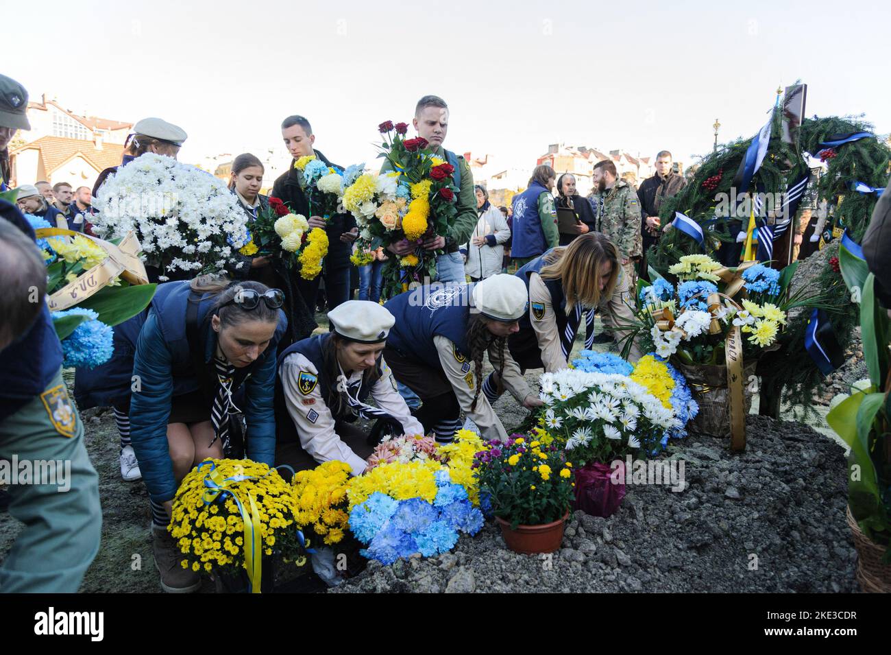 Ukrainian plast scouting organization hi-res stock photography and ...