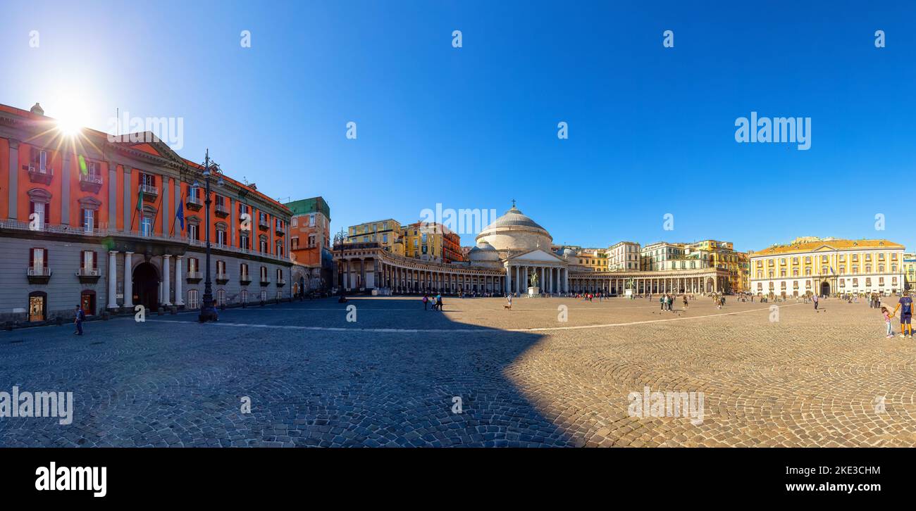 Piazza del Plebiscito and Old Architecture Buildings in Downtown City ...
