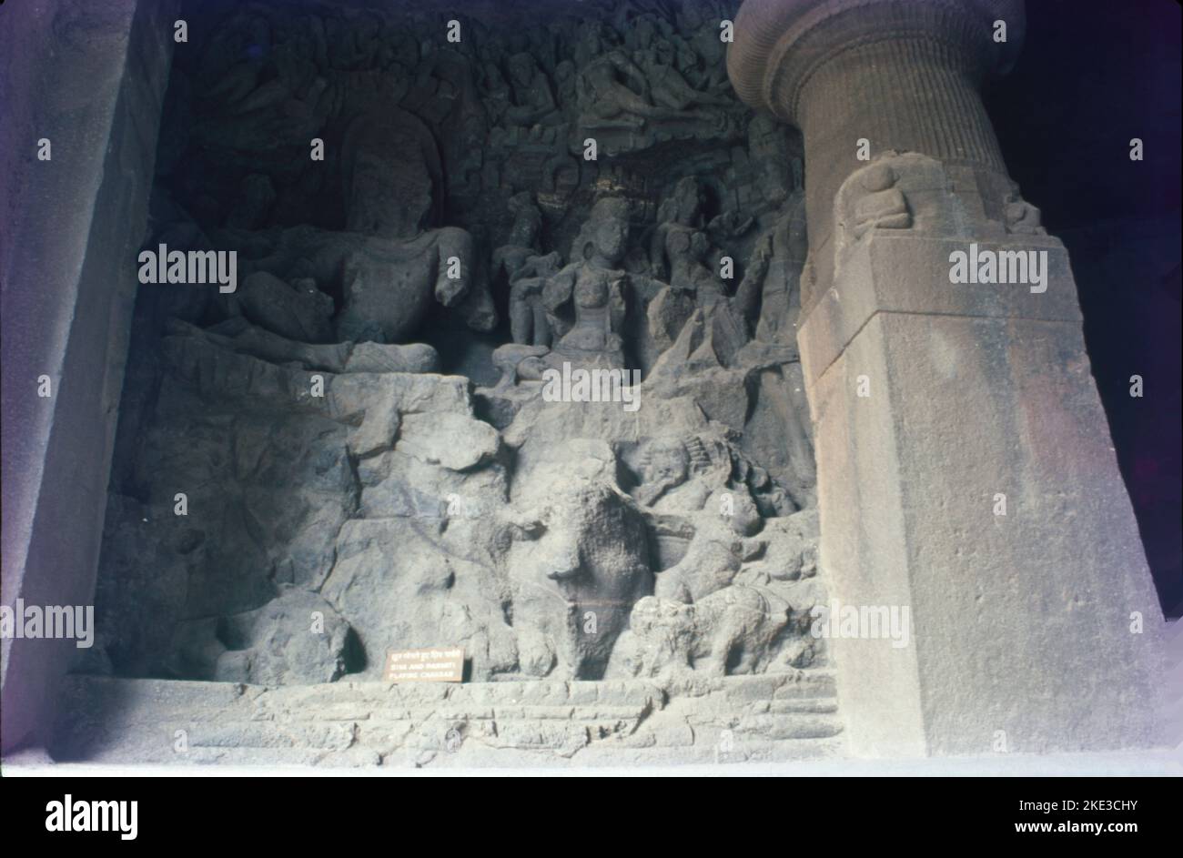 The Elephanta Caves are a collection of cave temples predominantly ...