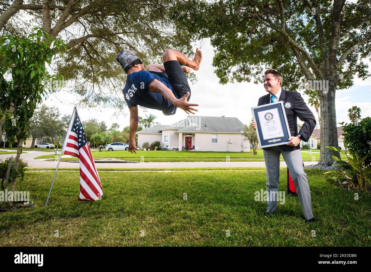 EDITORIAL USE ONLY Dinesh Sunar breaks the record for Most blindfolded ...