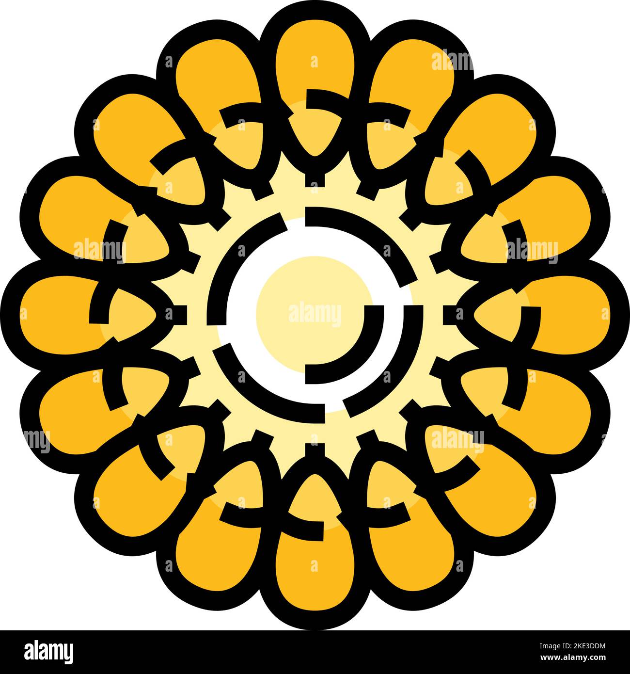 corn cut cob yellow color icon vector illustration Stock Vector Image ...