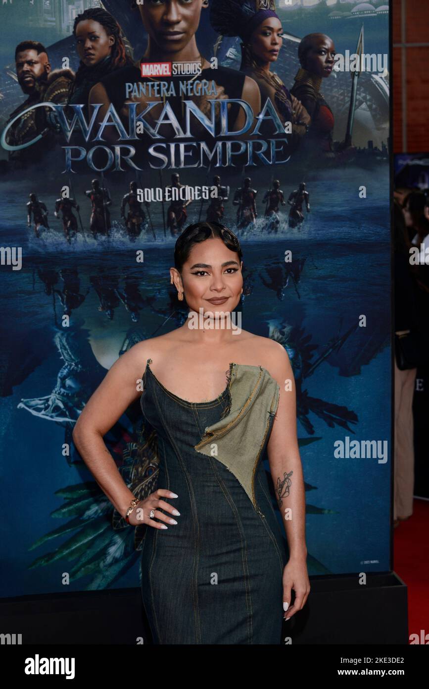 Satelite City, Mexico. 9th Nov, 2022. Actress Mabel Cadena attends red ...