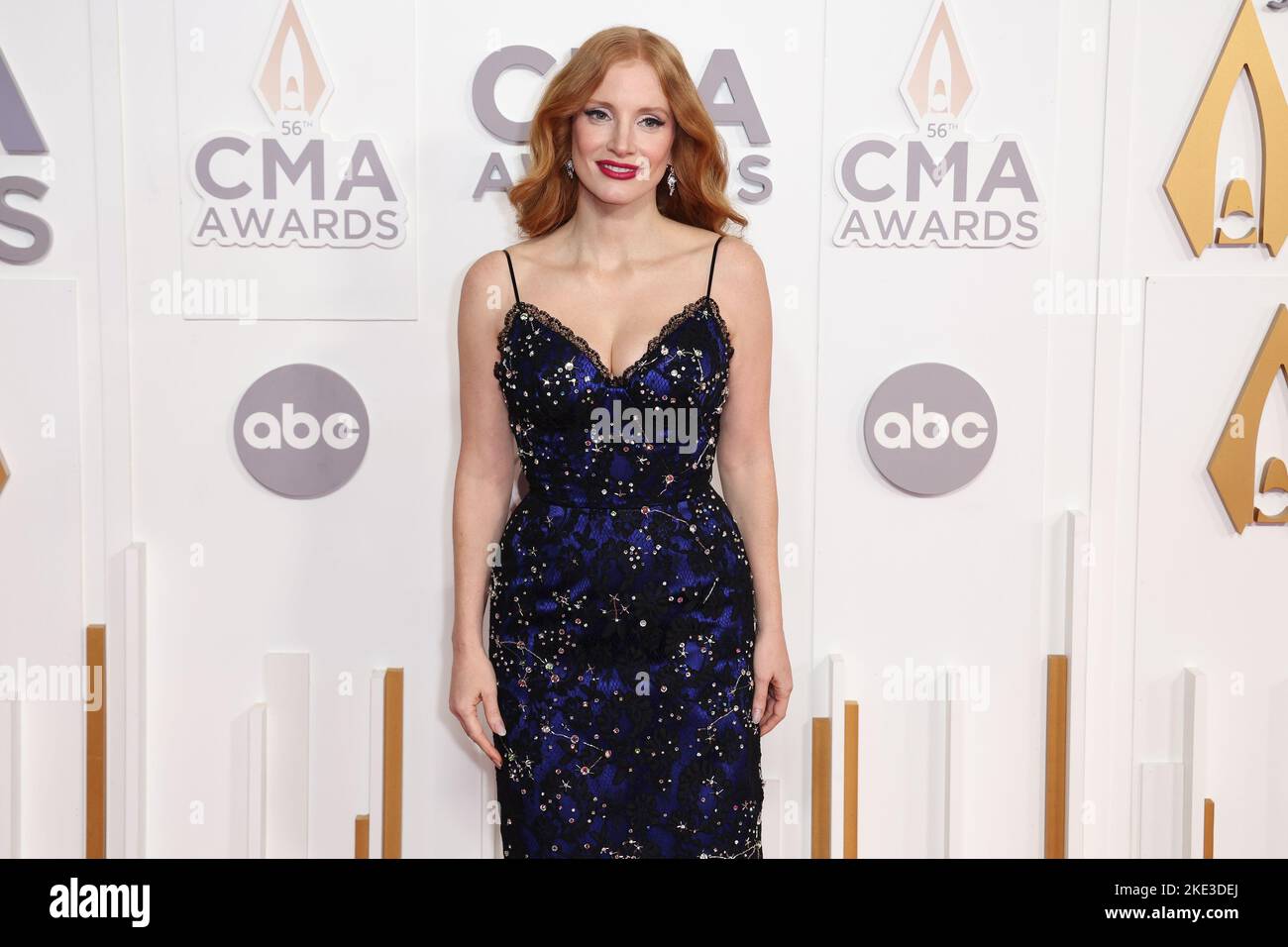 Jessica Chastain arriving at the 56th Annual Country Music Association ...