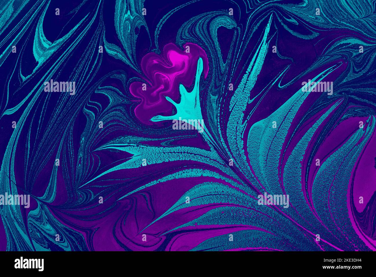 Abstract marbling floral pattern for fabric,tile design. background ...