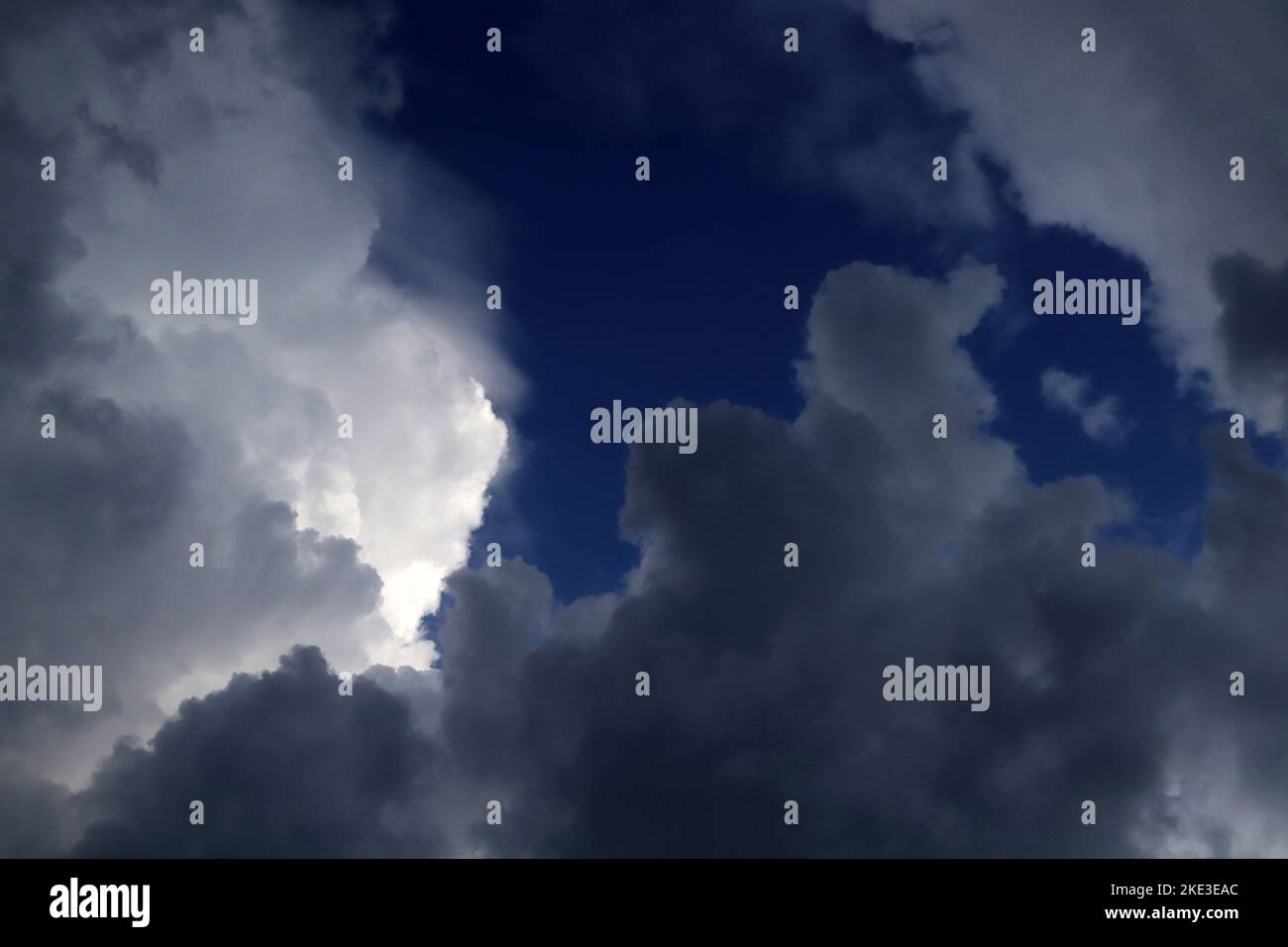 Clouds formation on blue sky Stock Photo - Alamy